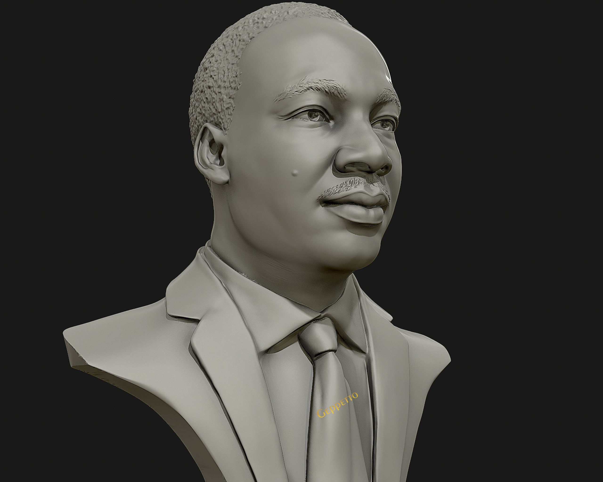 Martin Luther King head sculpture ready to 3D print 3D model 3D ...