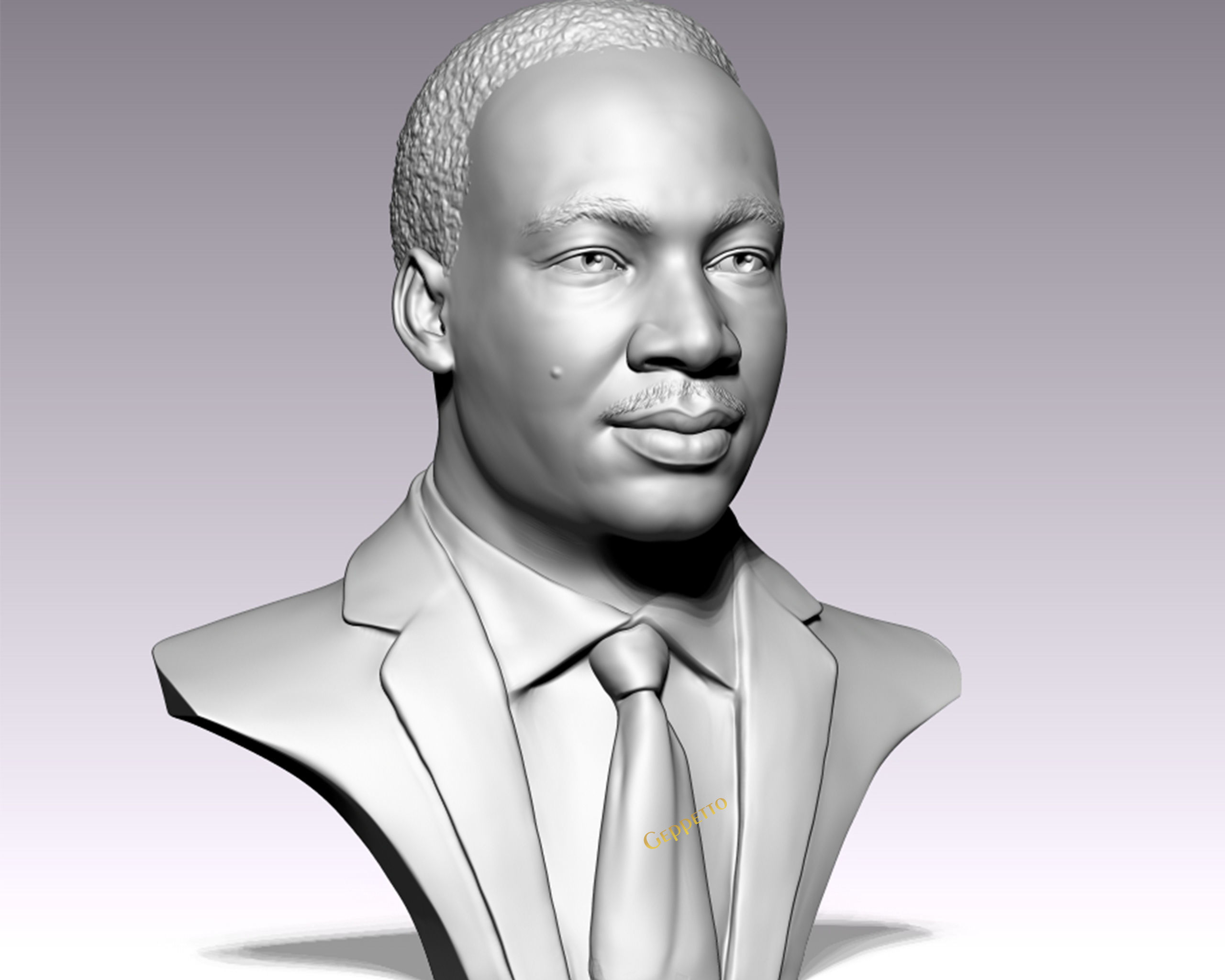 Martin Luther King head sculpture ready to 3D print 3D model 3D ...