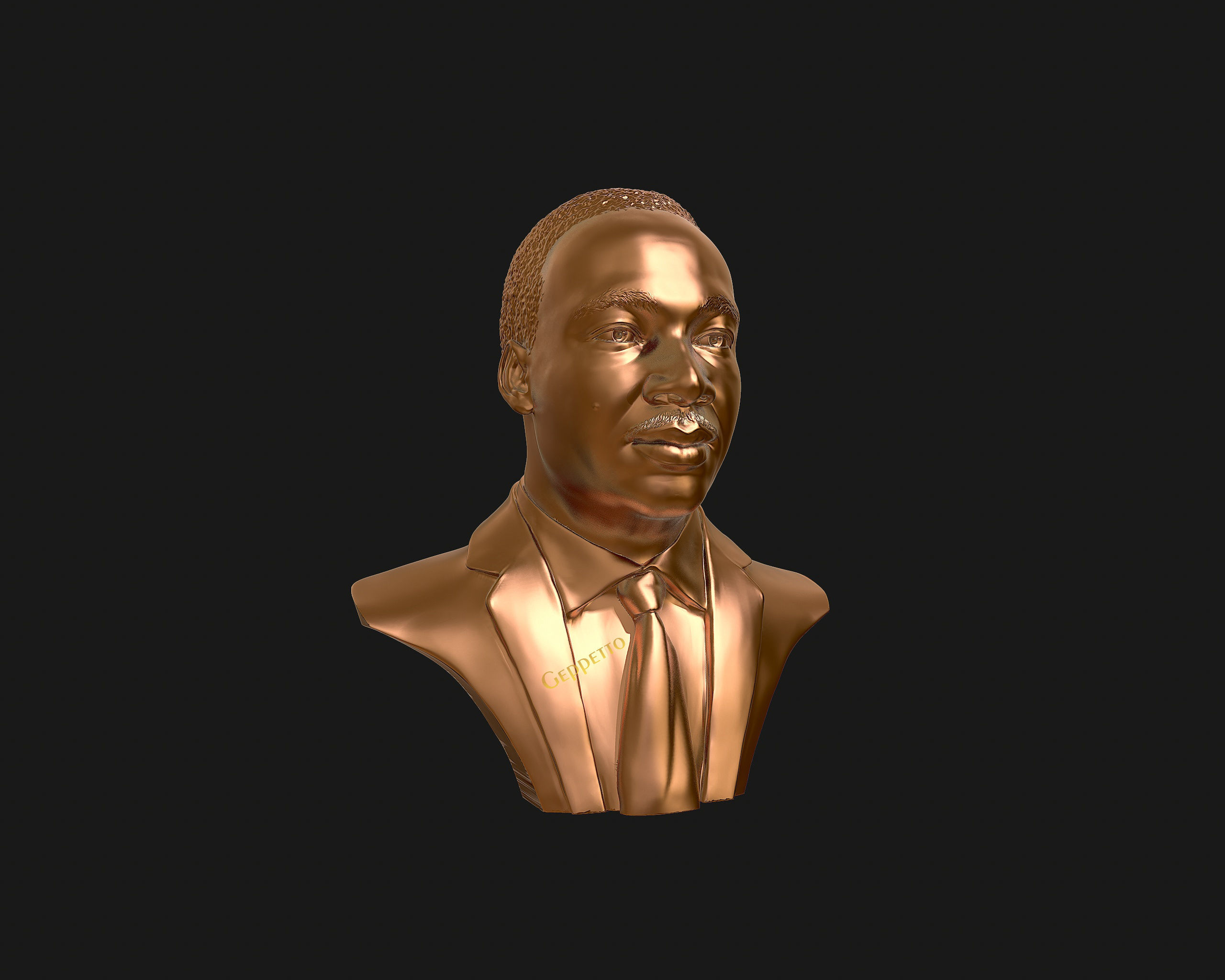 Martin Luther King head sculpture ready to 3D print 3D model 3D ...
