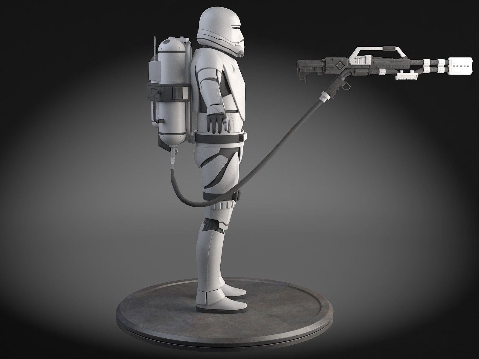 Star Wars First Order Flametrooper 3D model rigged | CGTrader