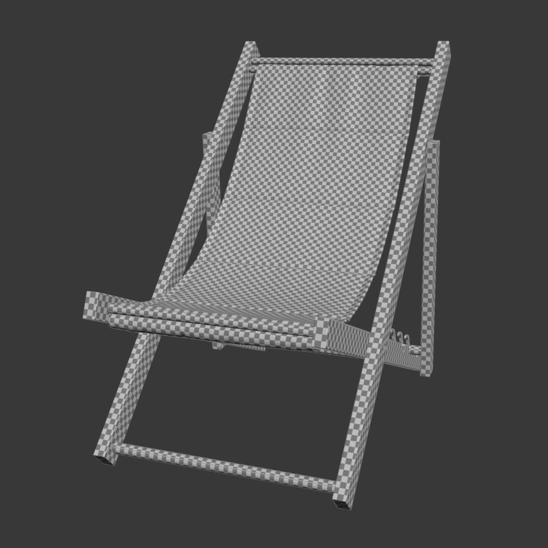 Wooden beach chair 3D model | CGTrader