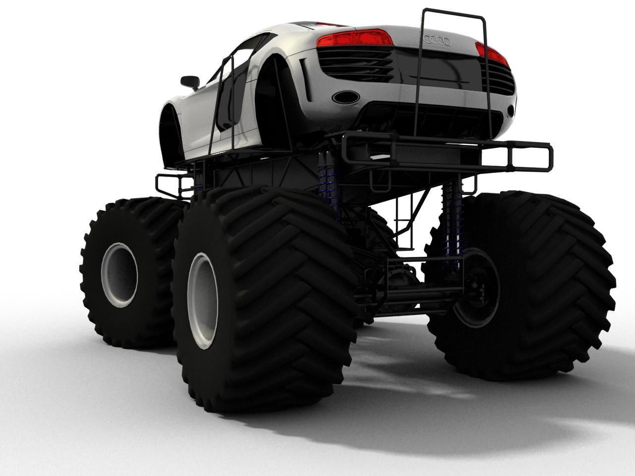 3D model MONSTER AUDI VR / AR / low-poly rigged | CGTrader