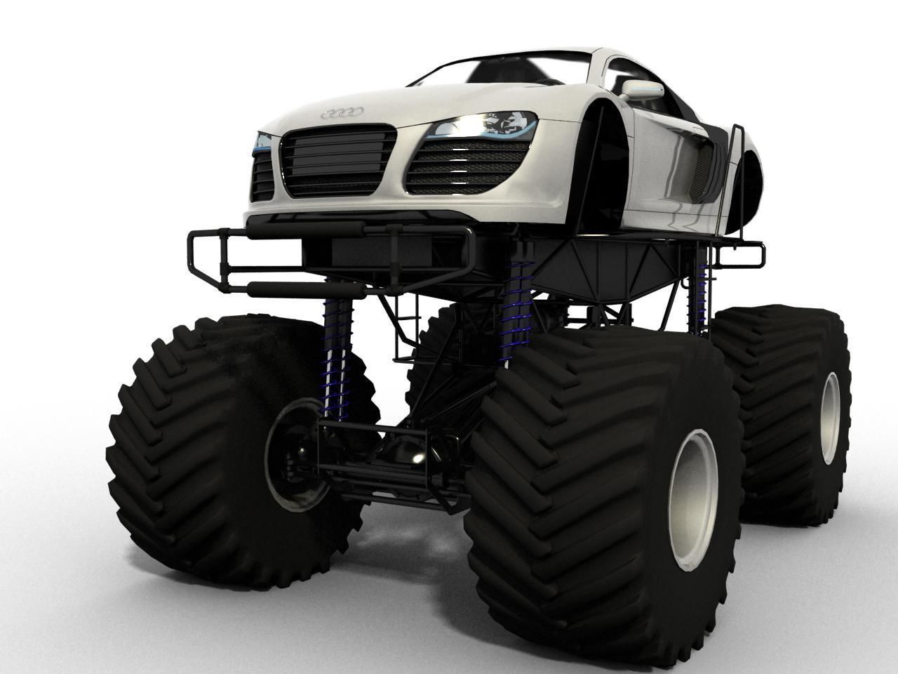 3D model MONSTER AUDI VR / AR / low-poly rigged | CGTrader