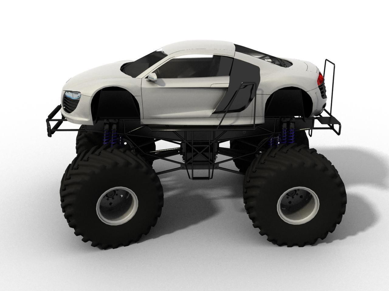 3D model MONSTER AUDI VR / AR / low-poly rigged | CGTrader