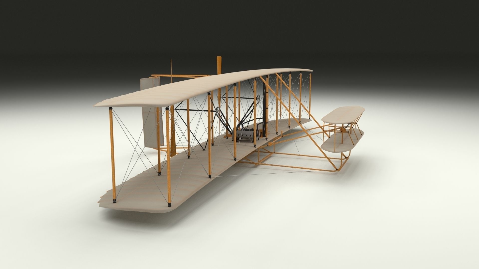 Animated Wright Flyer 3D model animated | CGTrader