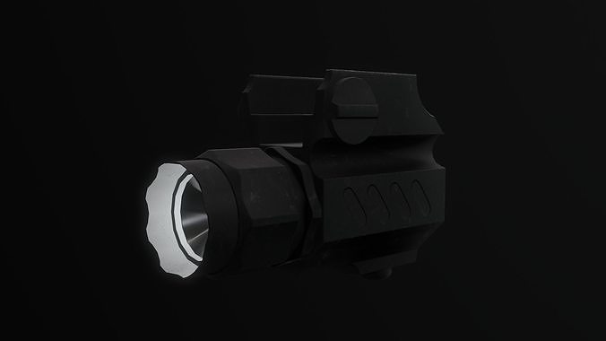 3D model Tactical Flashlight VR / AR / low-poly | CGTrader