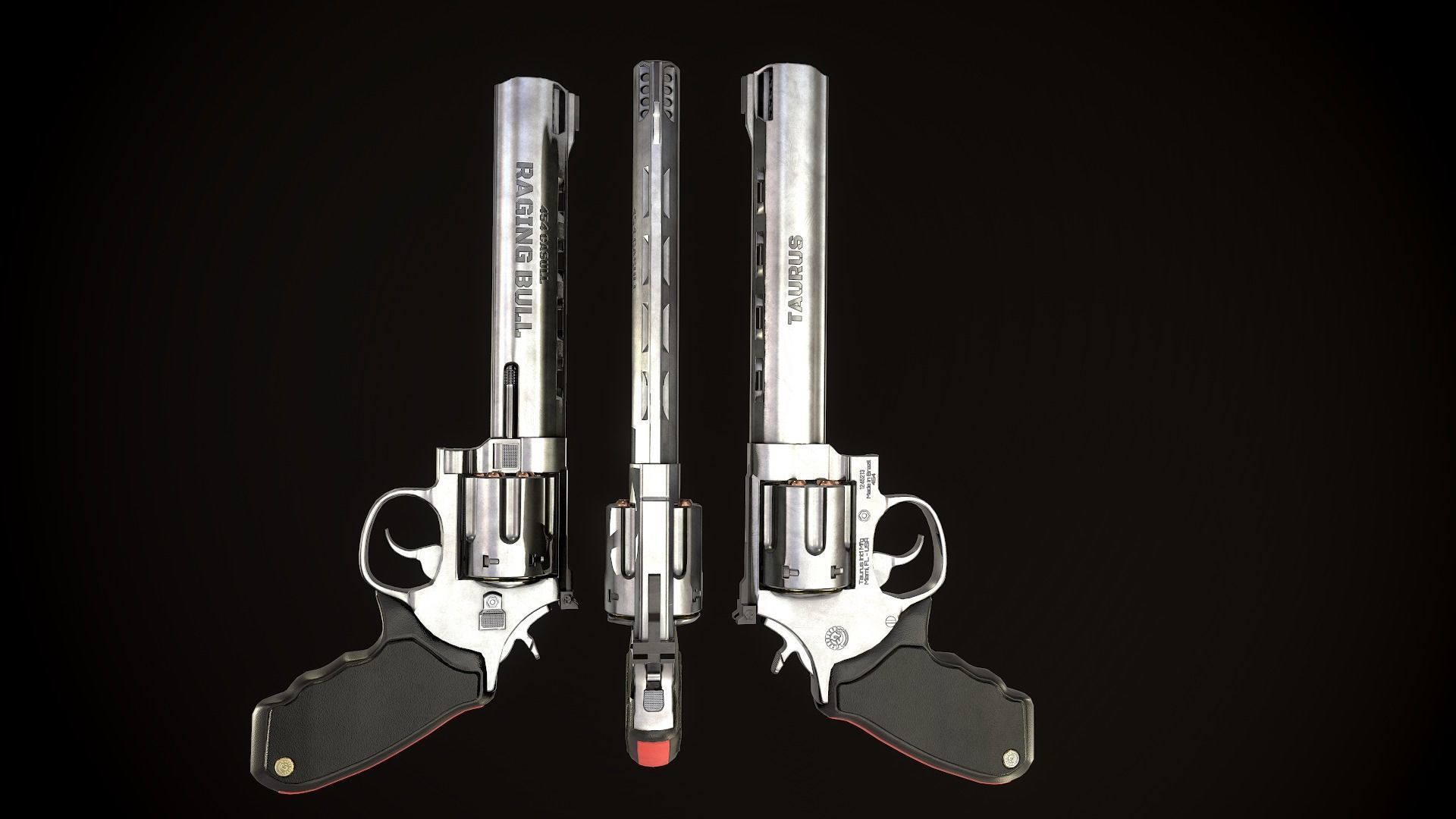 3D model Raging Bull Revolver VR / AR / low-poly | CGTrader