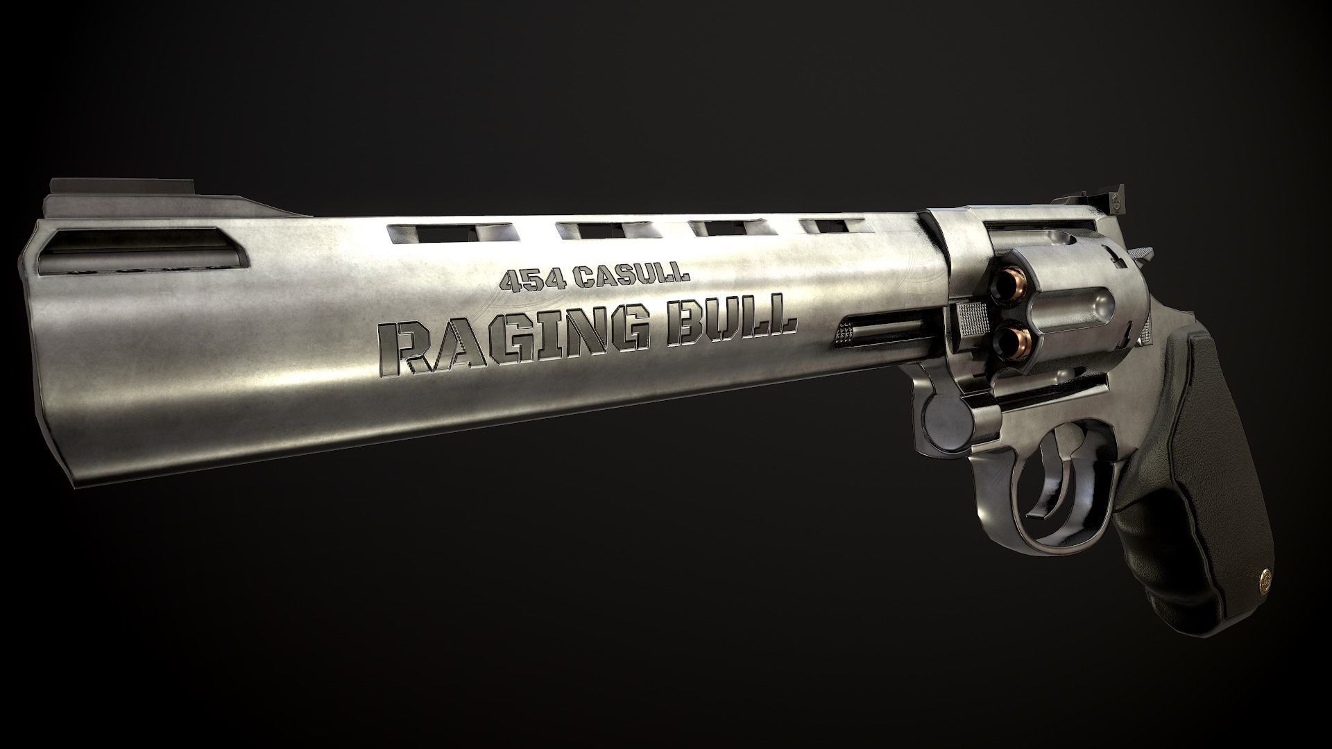 3D model Raging Bull Revolver VR / AR / low-poly | CGTrader