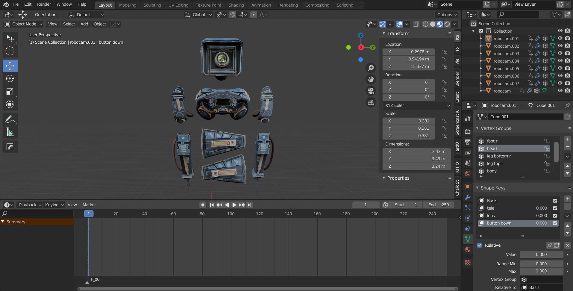 Mech Robot Kitbash - Tech kit - Robot camera - sci-fi 3D model | CGTrader