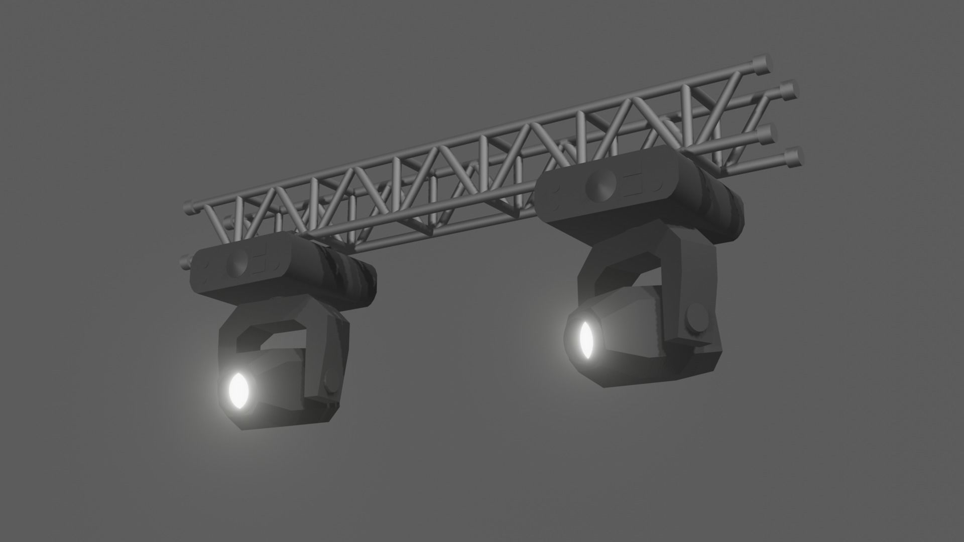 3D model Stage Lights with Truss Beam VR / AR / low-poly | CGTrader