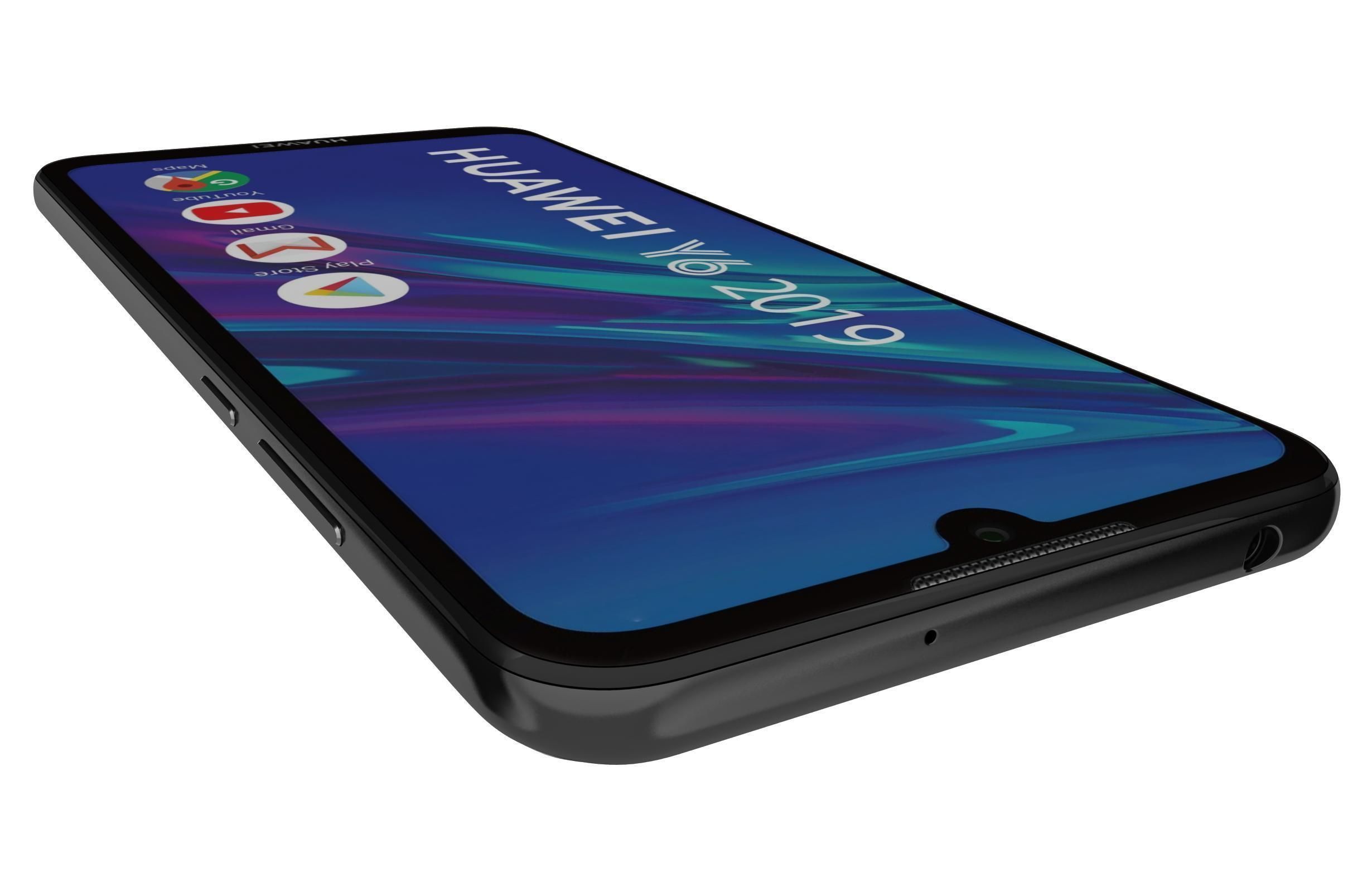Huawei Y6 2019 Midnight Black 3D model | CGTrader
