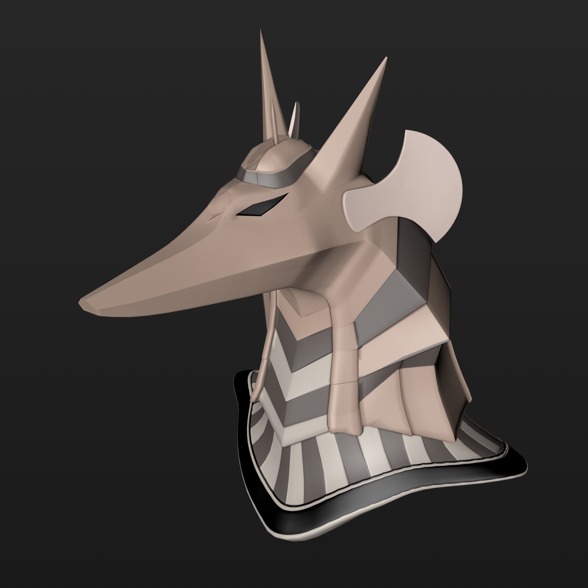 Anubis Helmet 3D model | CGTrader