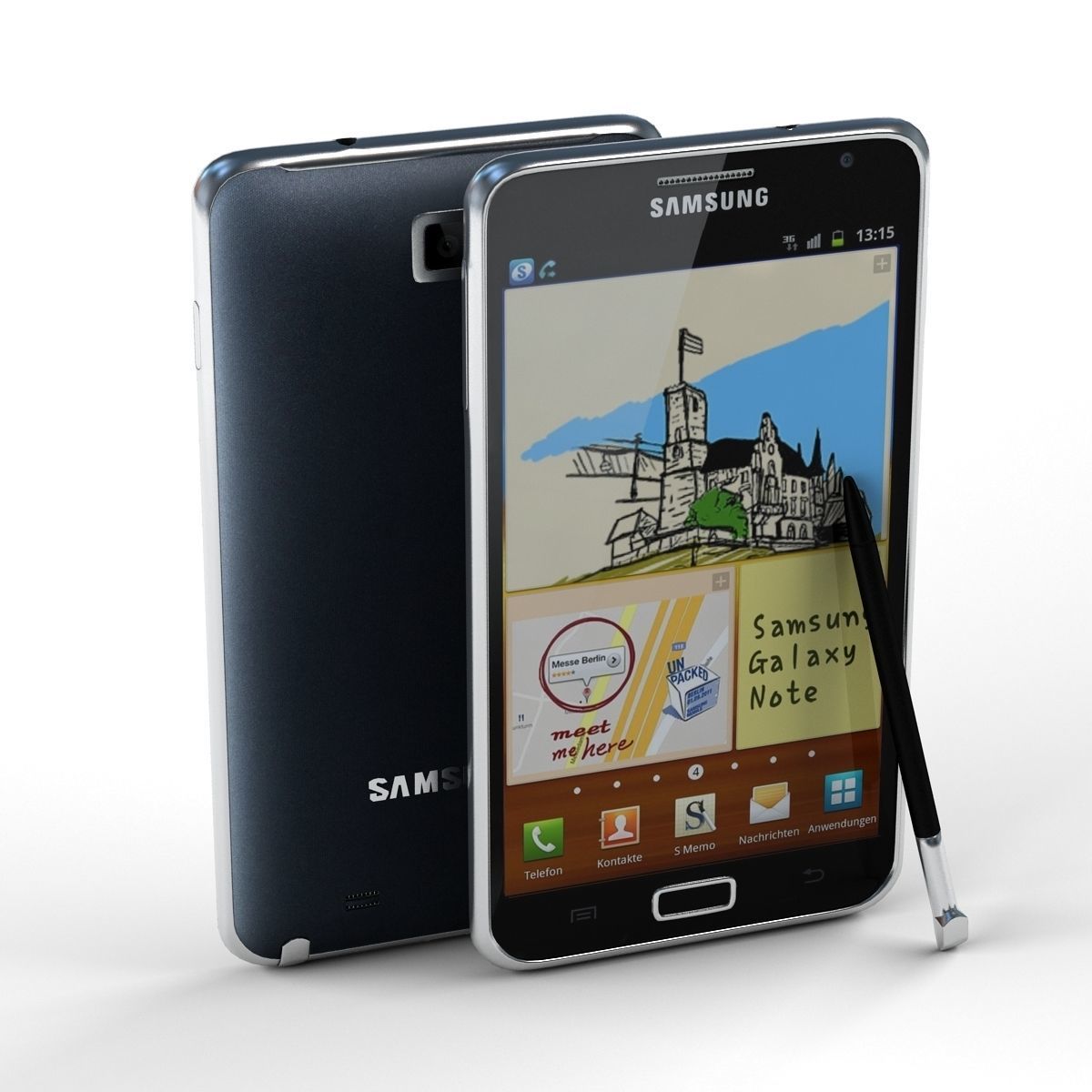 Samsung galaxy Note GT-N7000 3D model | CGTrader
