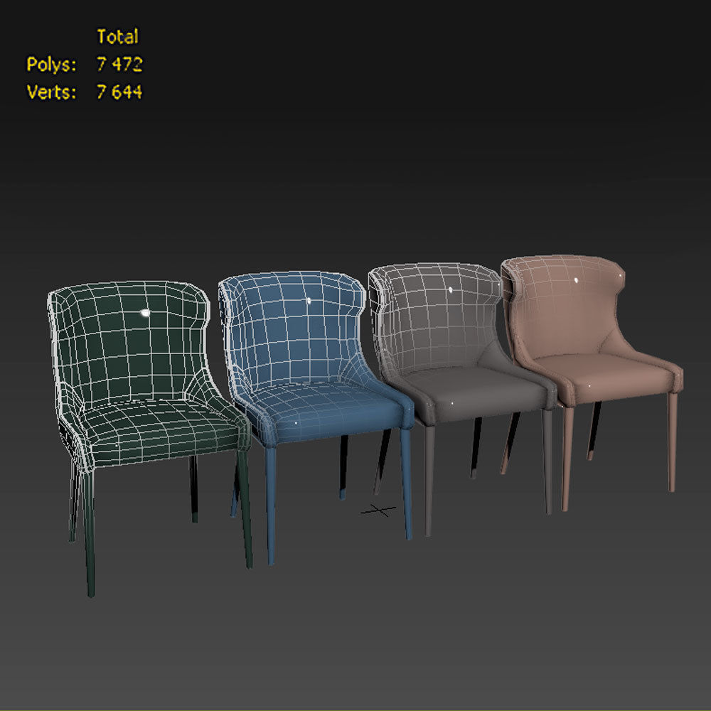 Globewest Claudia Dining Chair 3D model | CGTrader