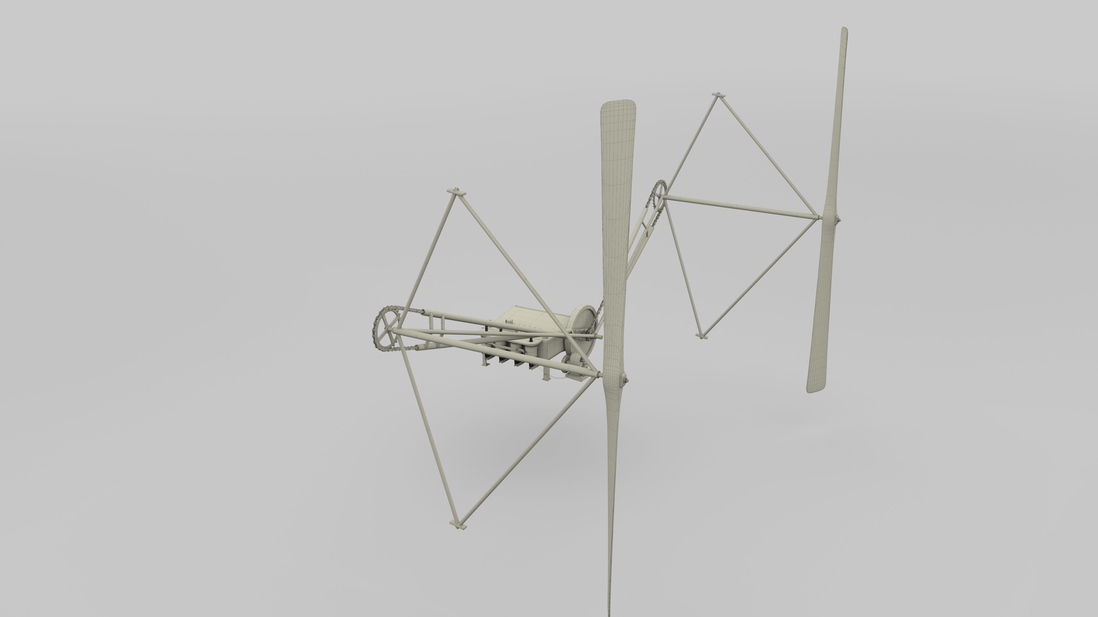 Wright Flyer Propulsion Animated 3D model animated rigged | CGTrader