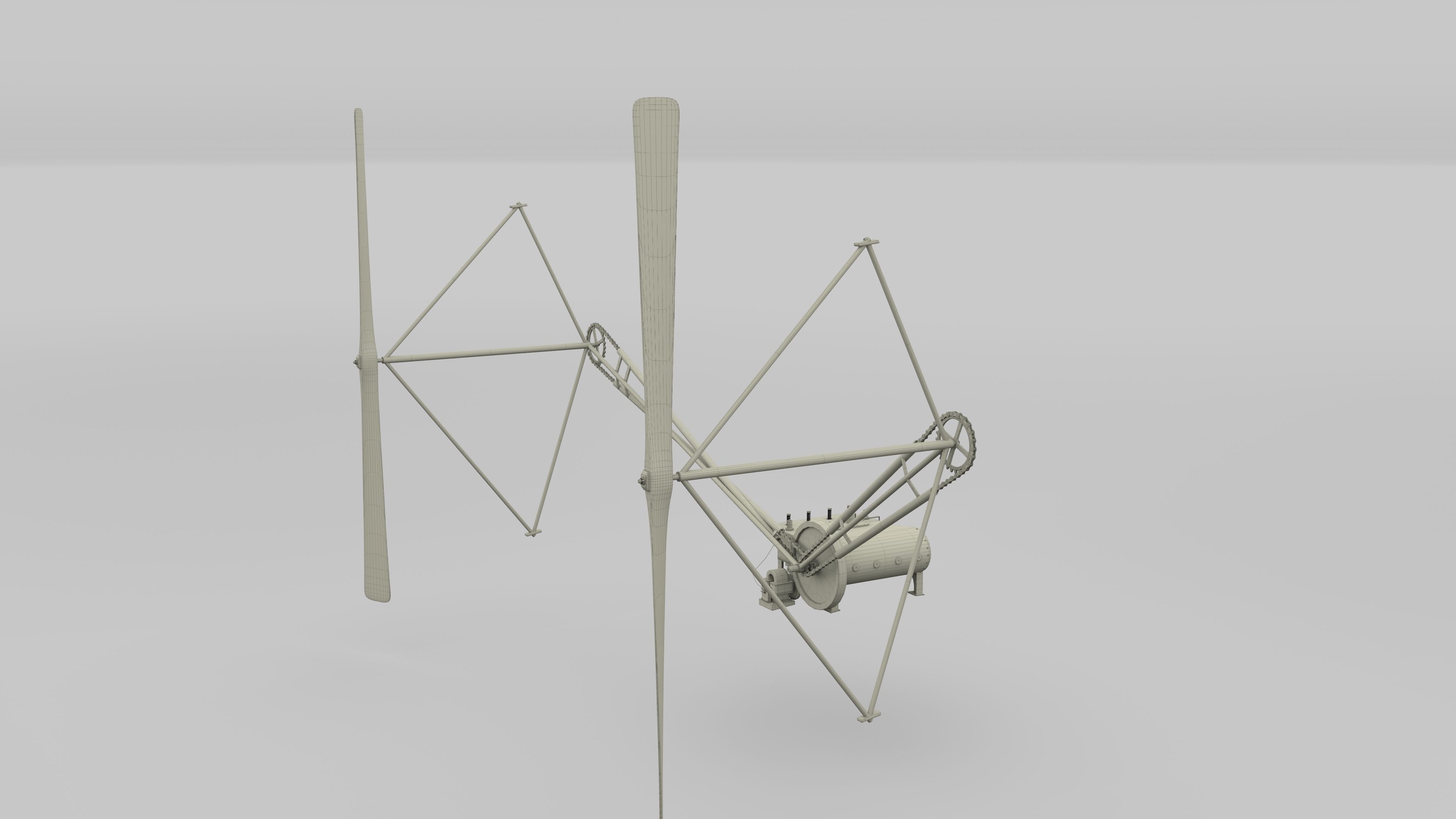 Wright Flyer Propulsion Animated 3D model animated rigged | CGTrader