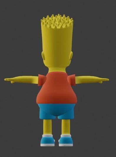 3D model Bart Simpson VR / AR / low-poly | CGTrader