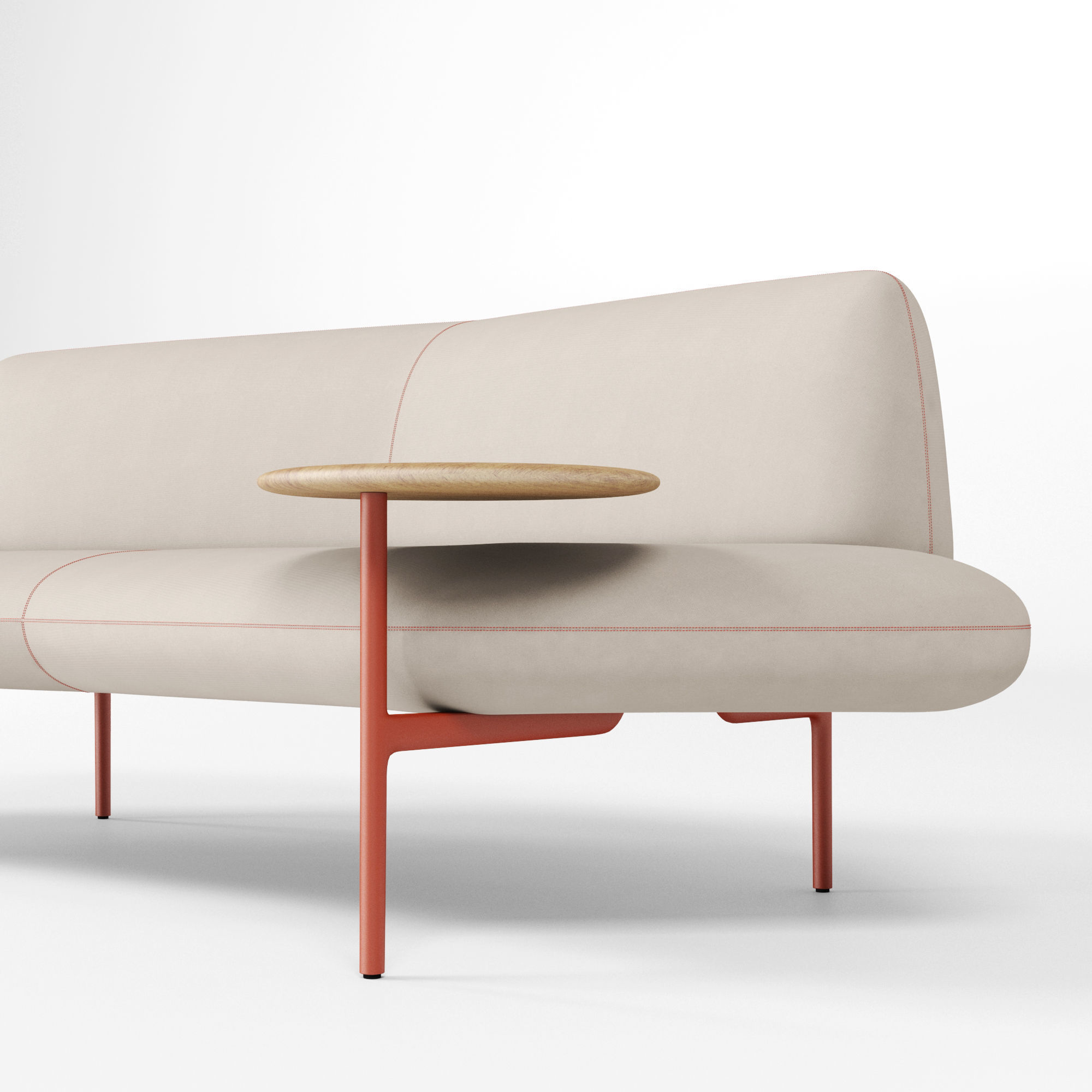 Haworth Openest Feather Sofa Symmetrical 3D model | CGTrader