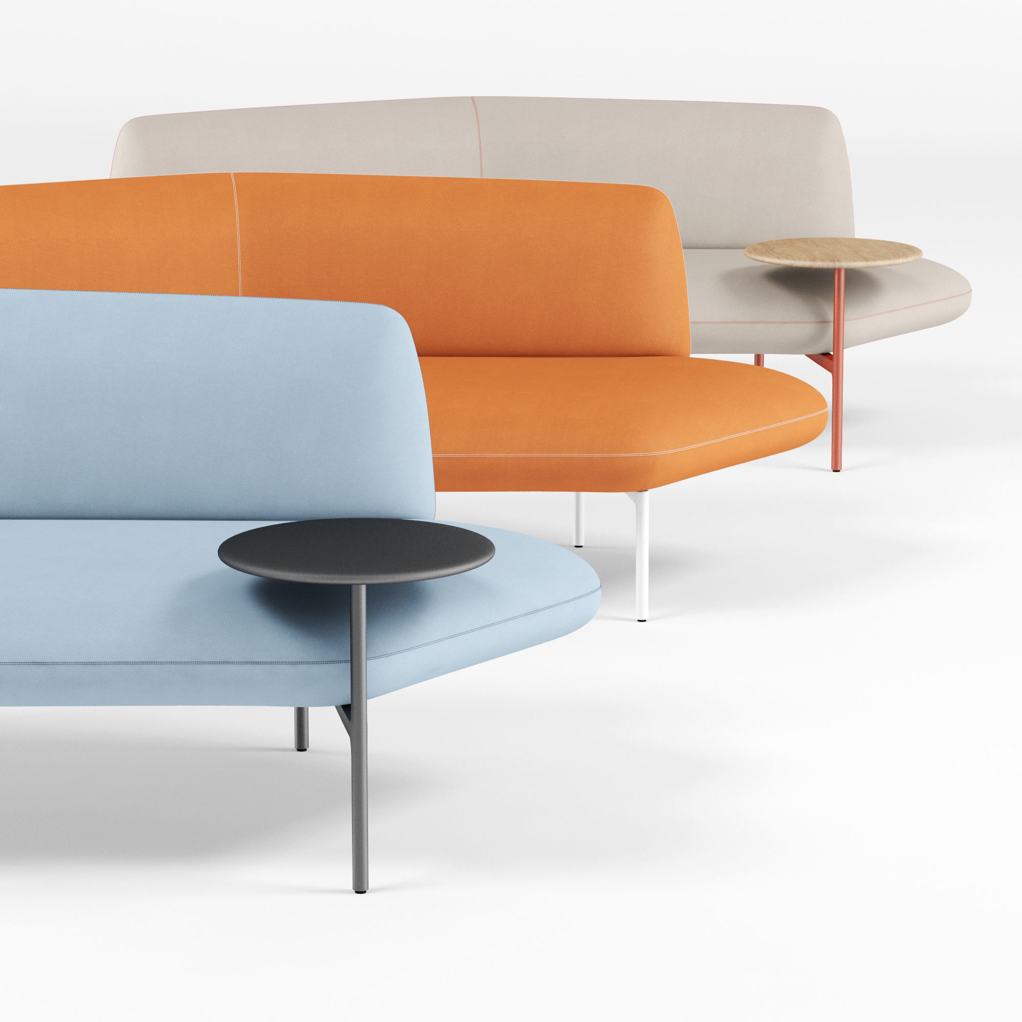 Haworth Openest Feather Sofa Symmetrical 3D model | CGTrader