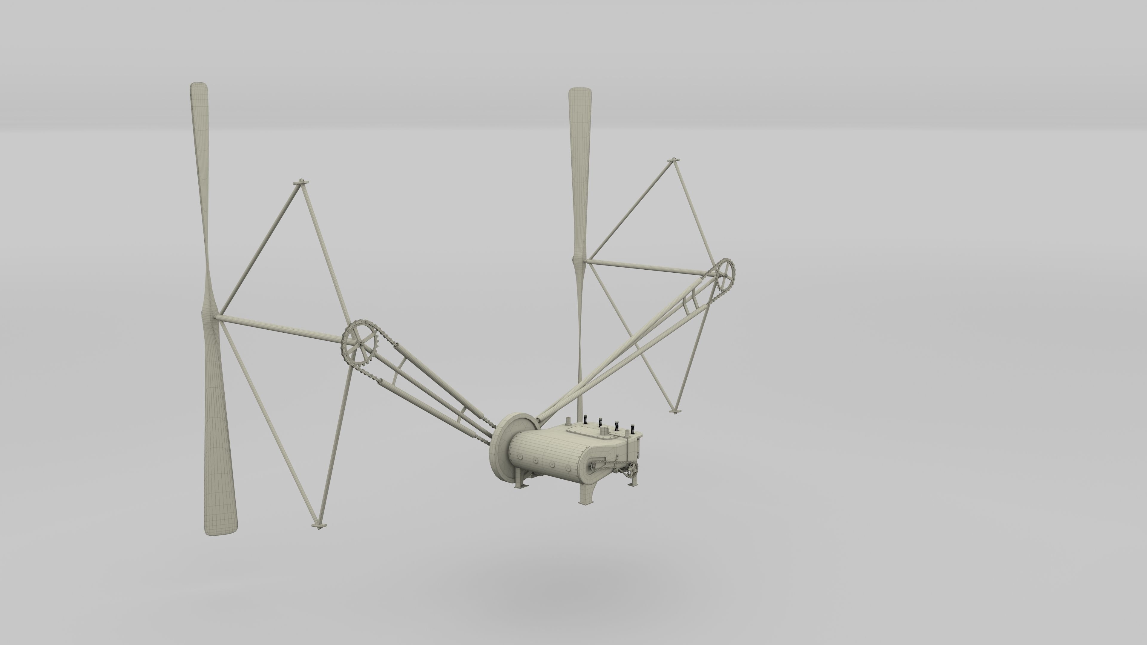 Wright Flyer Propulsion 3D model | CGTrader