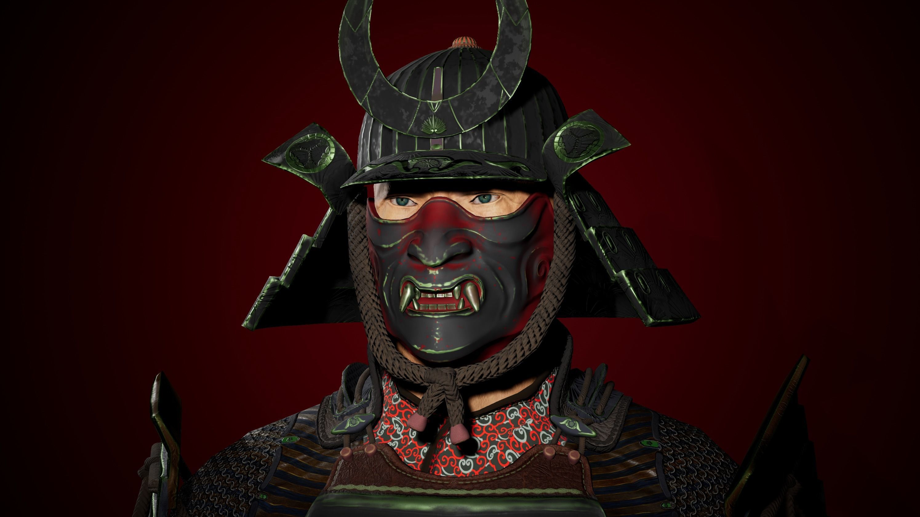 3D model Samurai Tanaka VR / AR / low-poly rigged | CGTrader