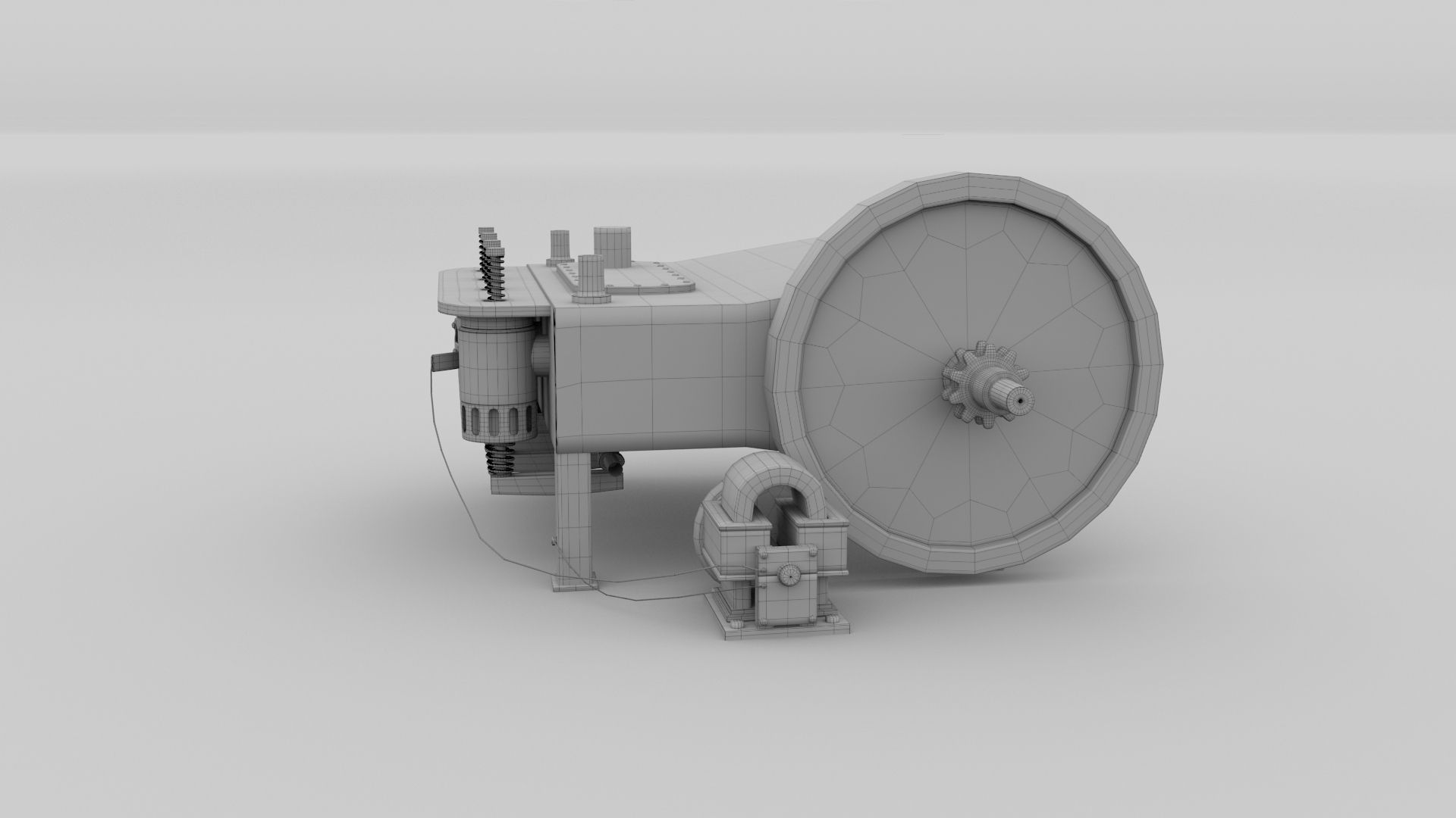 Wright Flyer Engine 3D model animated rigged | CGTrader