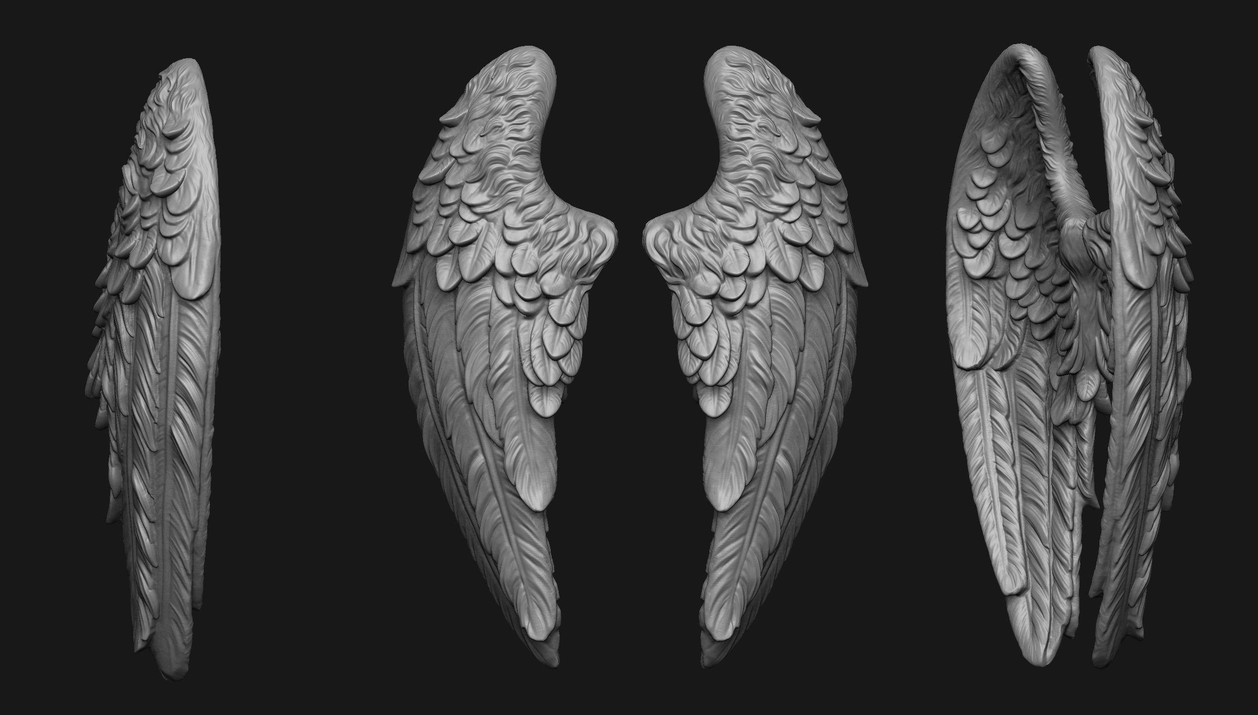 Wings Printable 6 3D model 3D printable | CGTrader