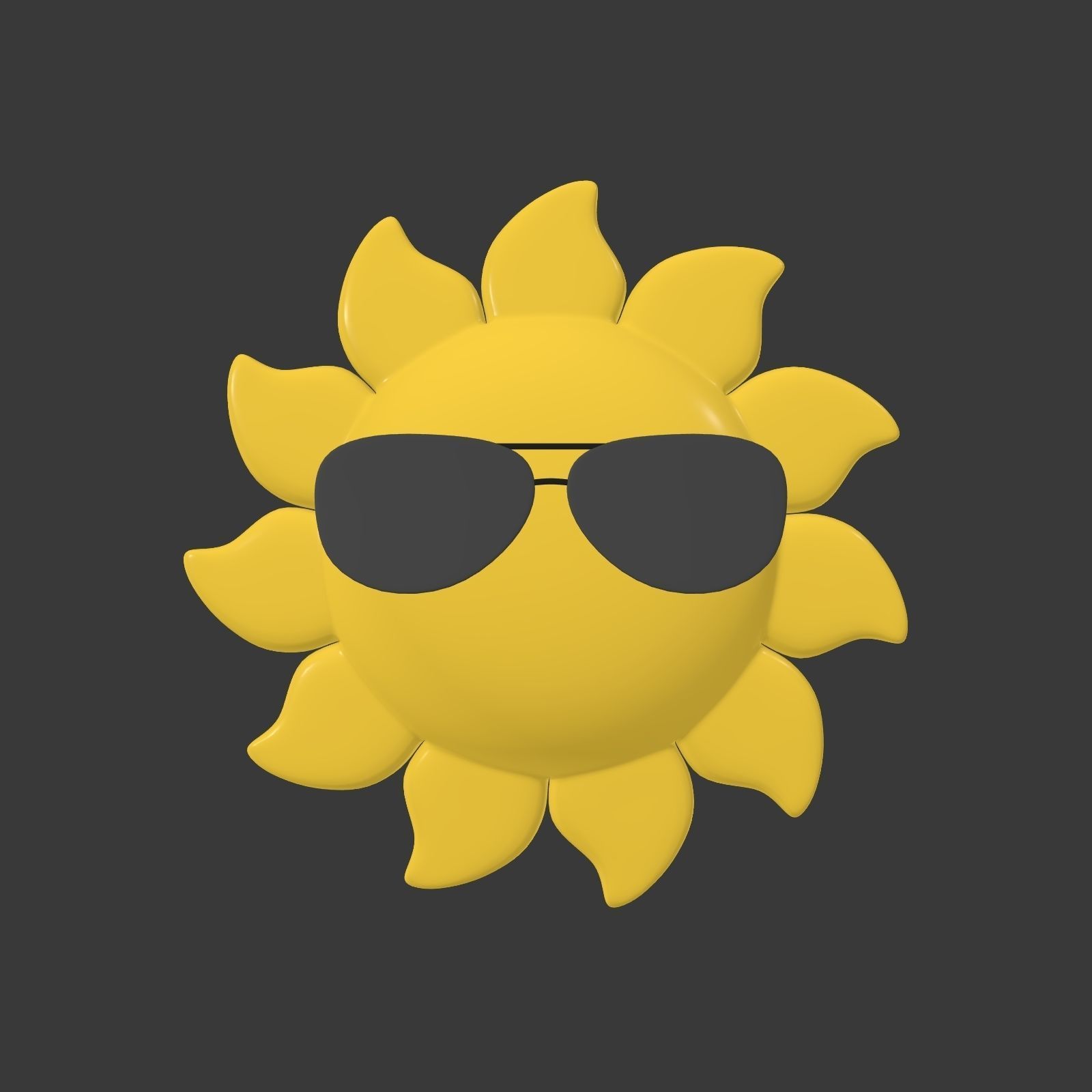 3D model Cartoon Sun VR / AR / low-poly | CGTrader
