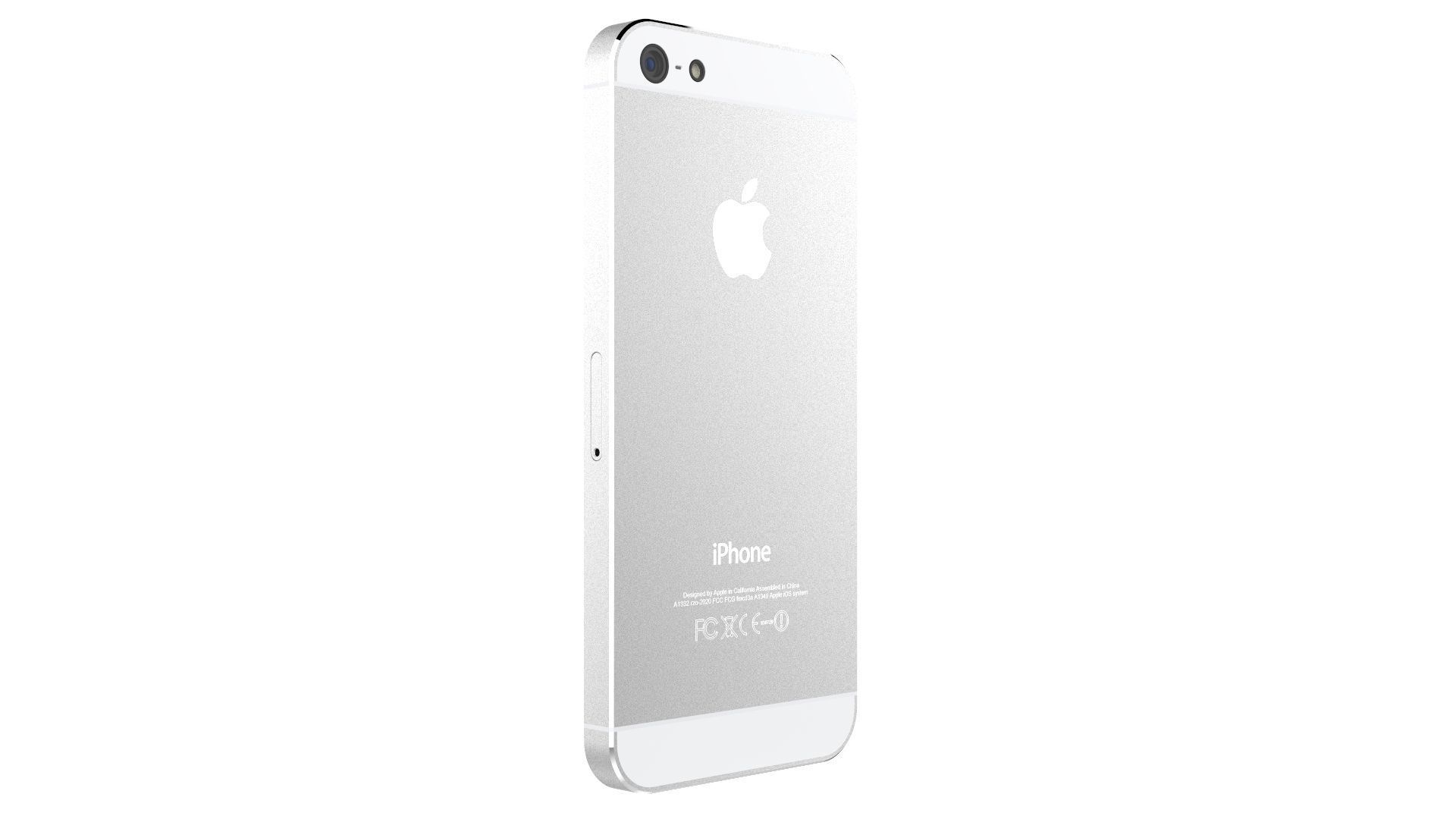 Apple iPhone 5 White And Silver 3D model | CGTrader