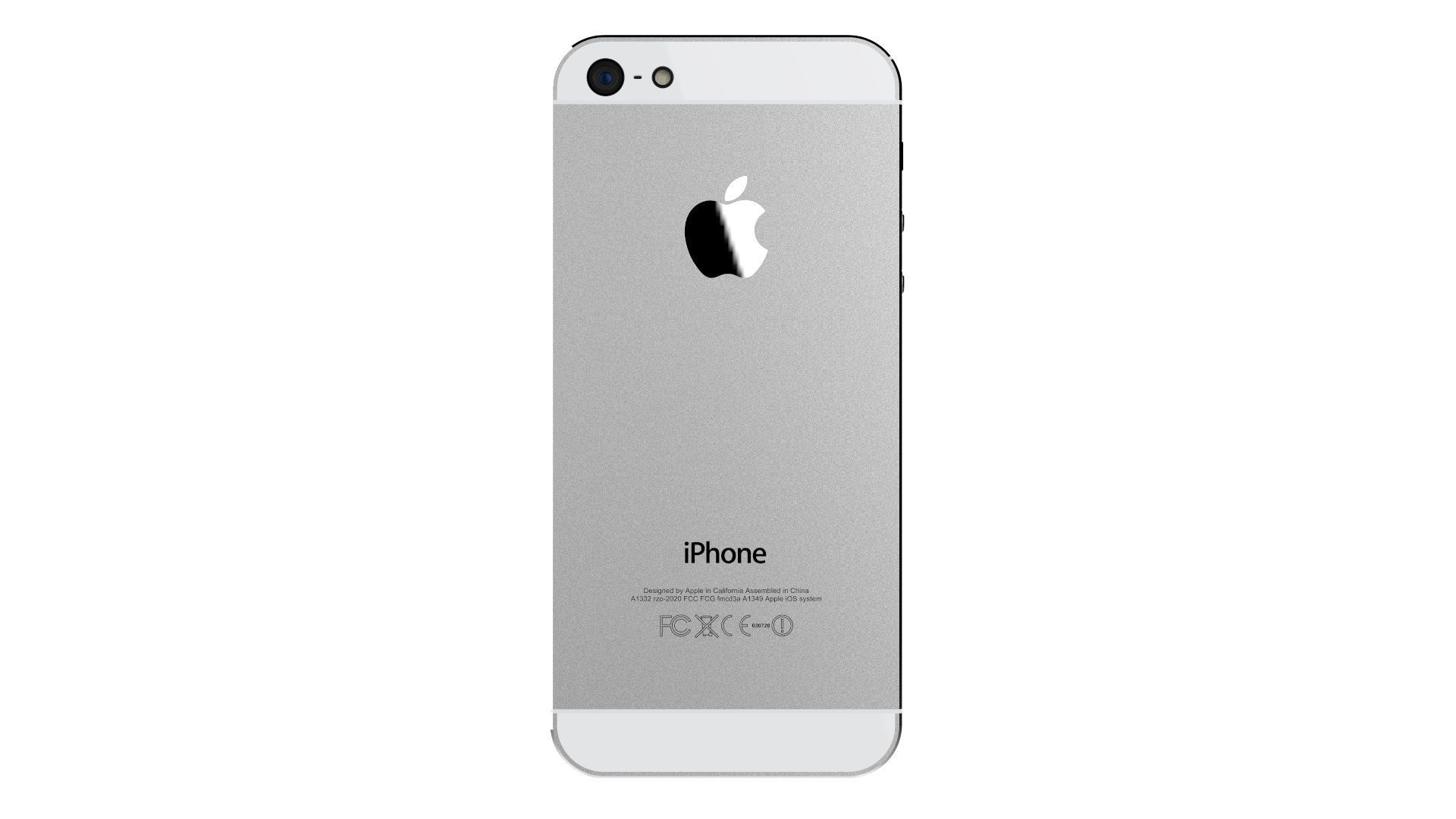Apple iPhone 5 White And Silver 3D model | CGTrader