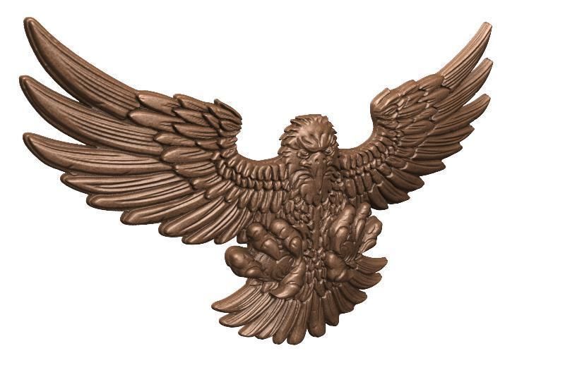 Eagle bas-relief 2 3D model 3D printable | CGTrader