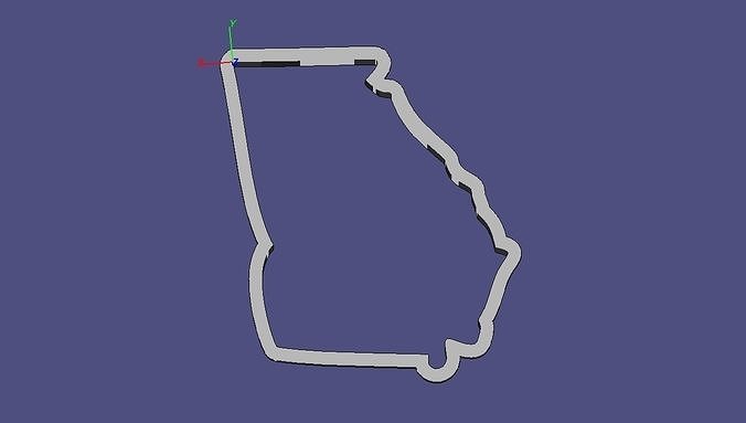 Georgia 3D model 3D printable | CGTrader
