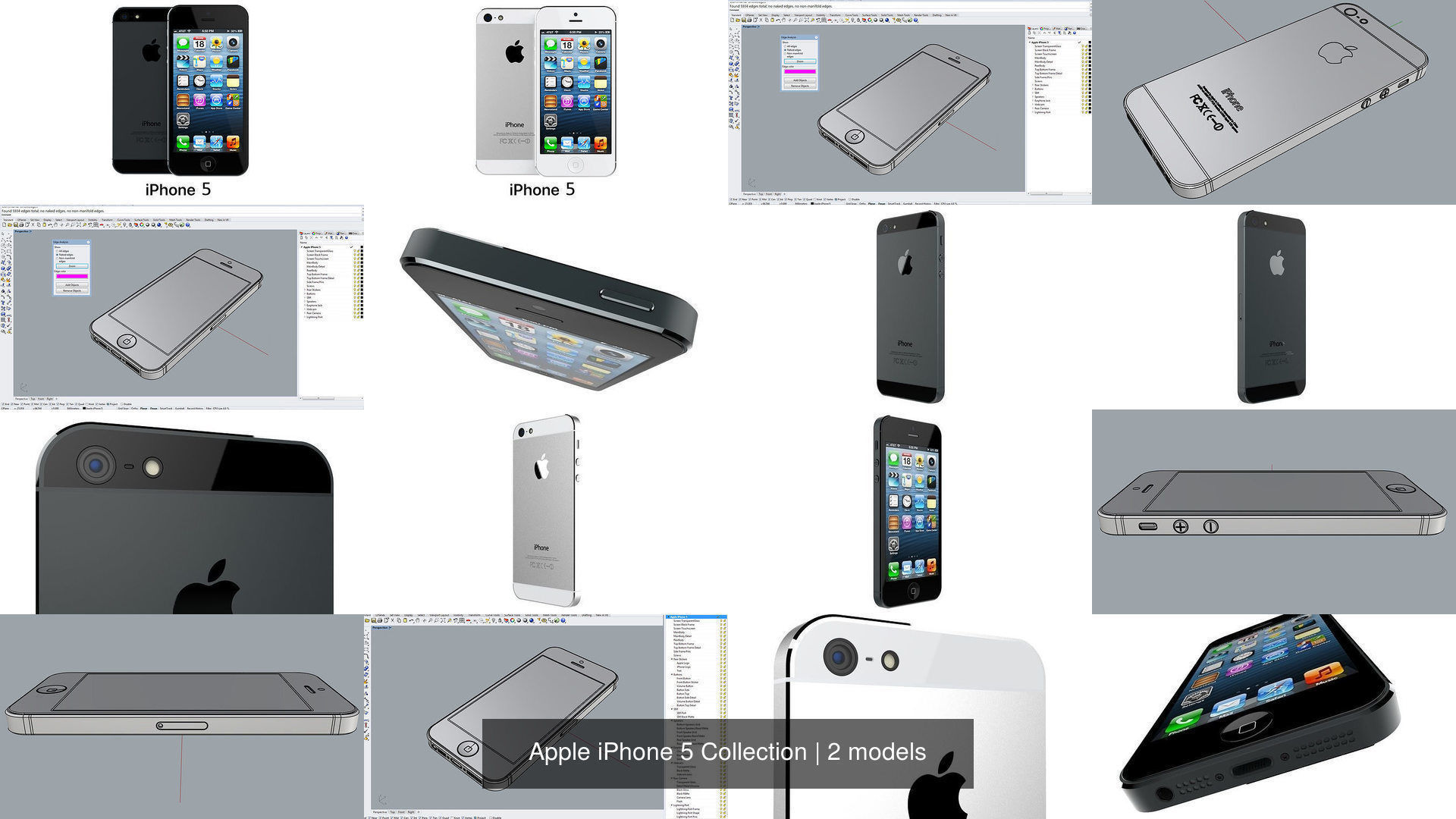 Apple iPhone 5 Collection | CGTrader
