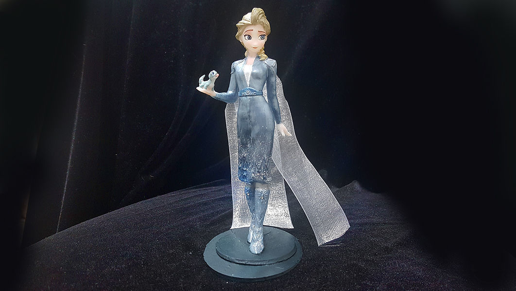 ELSA BLUE DRESS MODEL FOR 3D PRINT FROZEN 3D model 3D printable | CGTrader