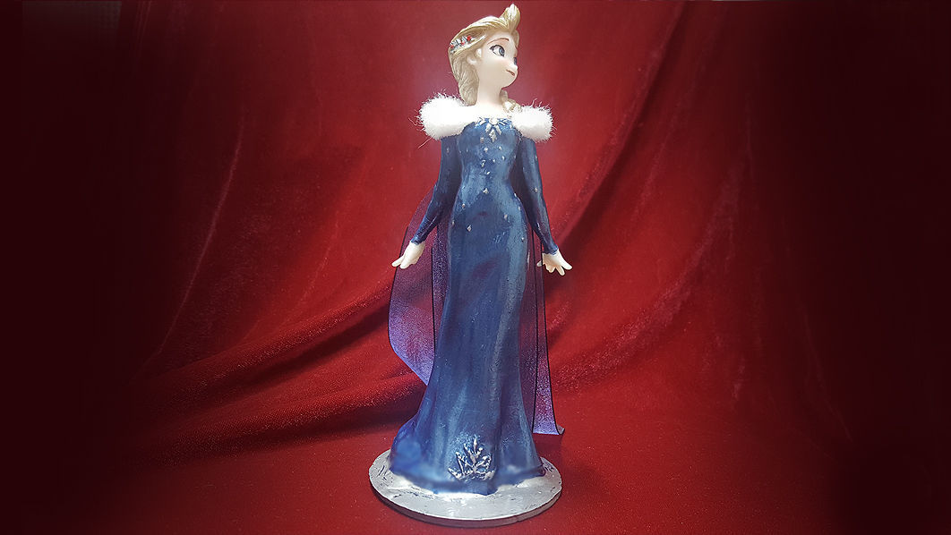 ELSA ICE DRESS MODEL FOR 3D PRINT FROZEN 3D model 3D printable | CGTrader