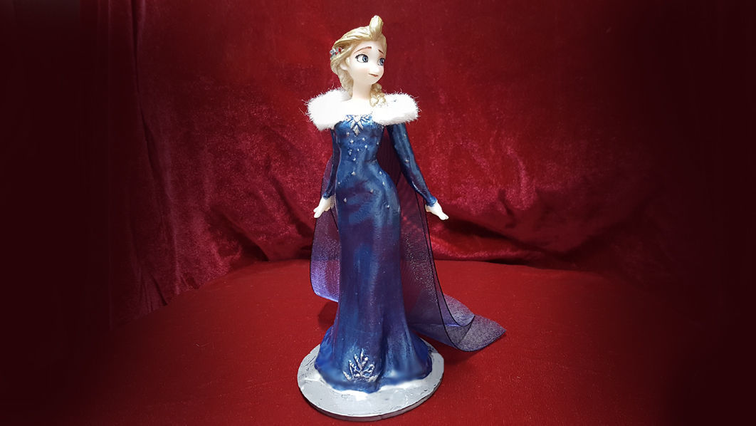 ELSA ICE DRESS MODEL FOR 3D PRINT FROZEN 3D model 3D printable | CGTrader