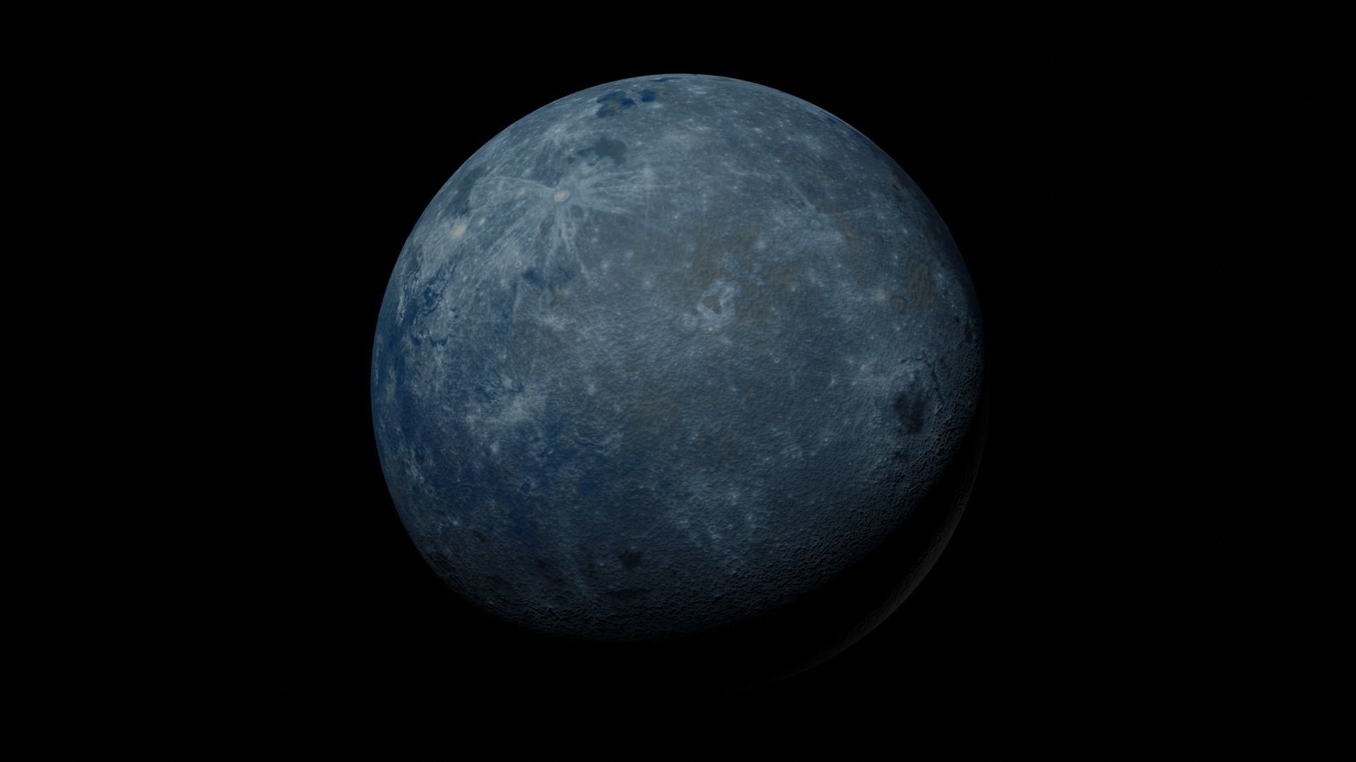Moon Pack 2 - Ice Moons 3D model | CGTrader