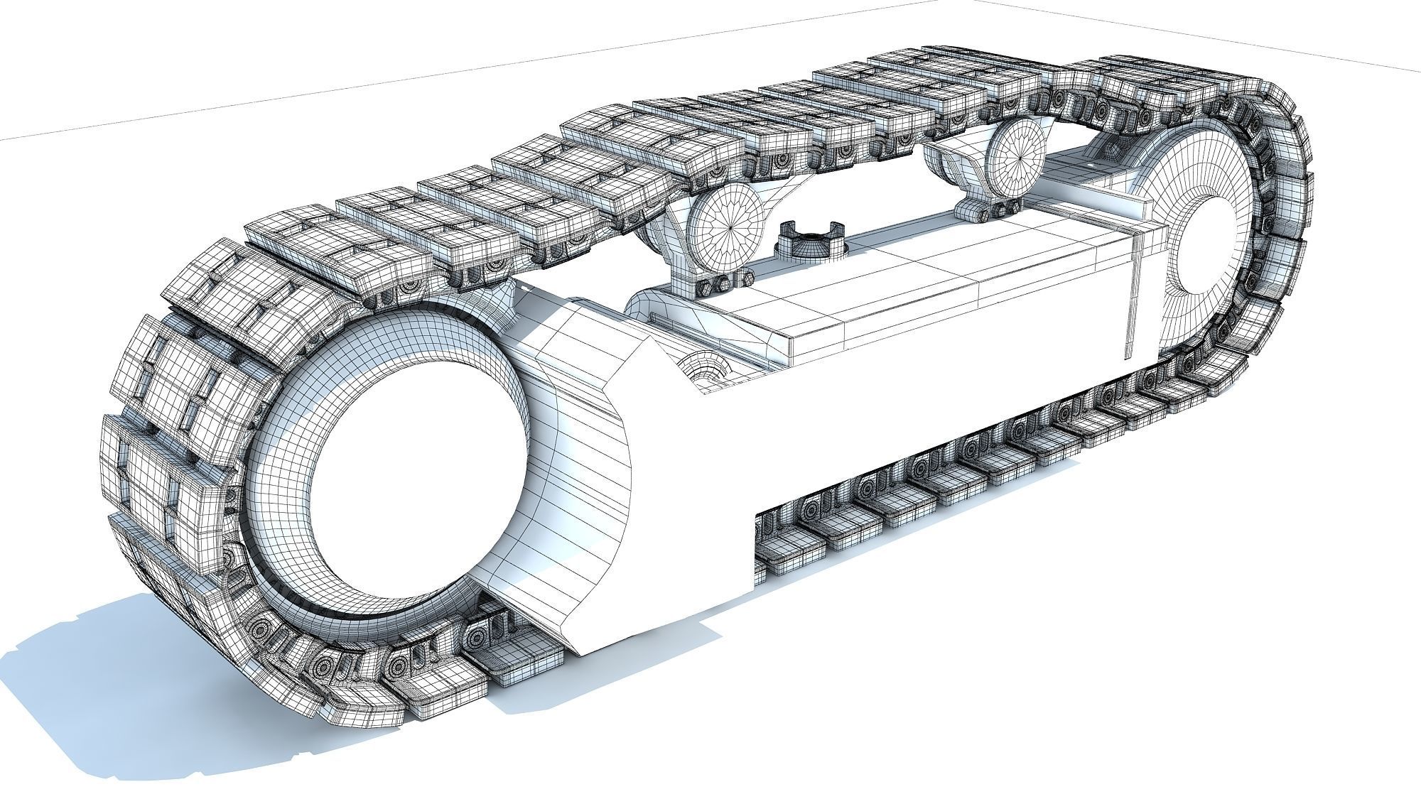 Excavator Track 3D model | CGTrader