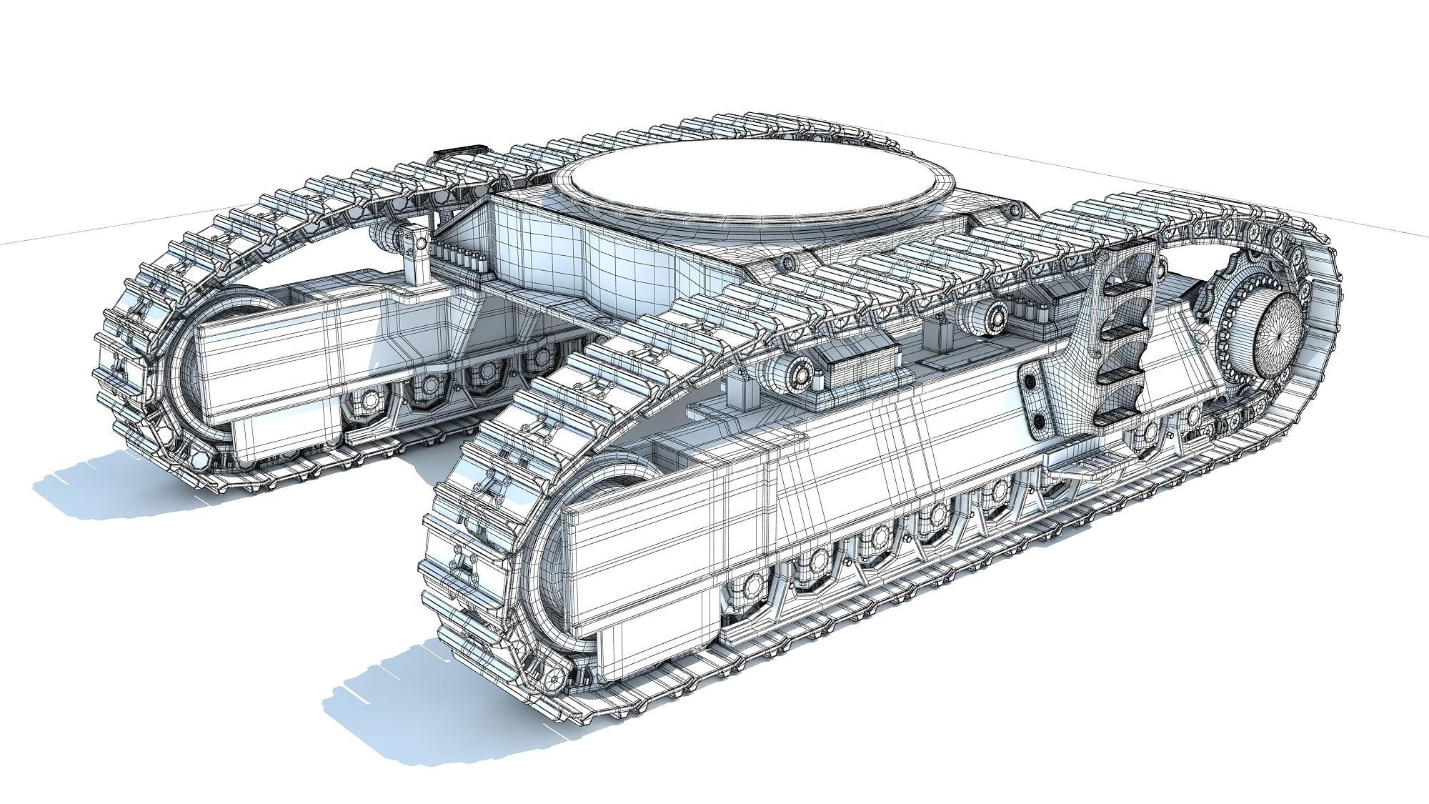 Bulldozer Excavator Track 3D model | CGTrader