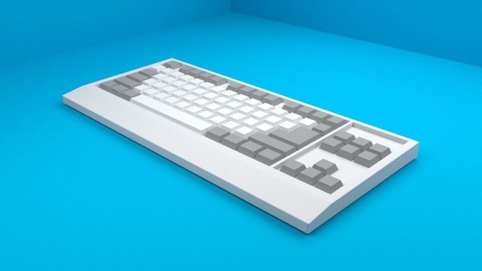 keyboard mechanical free 3D model | CGTrader