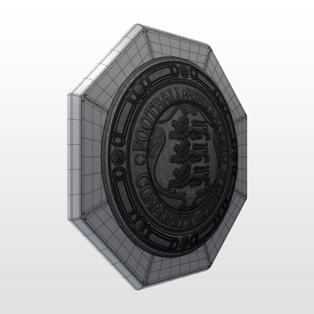 FA Community Charity Shield Trophy 3D model | CGTrader