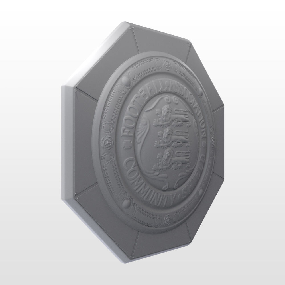 FA Community Charity Shield Trophy 3D model | CGTrader