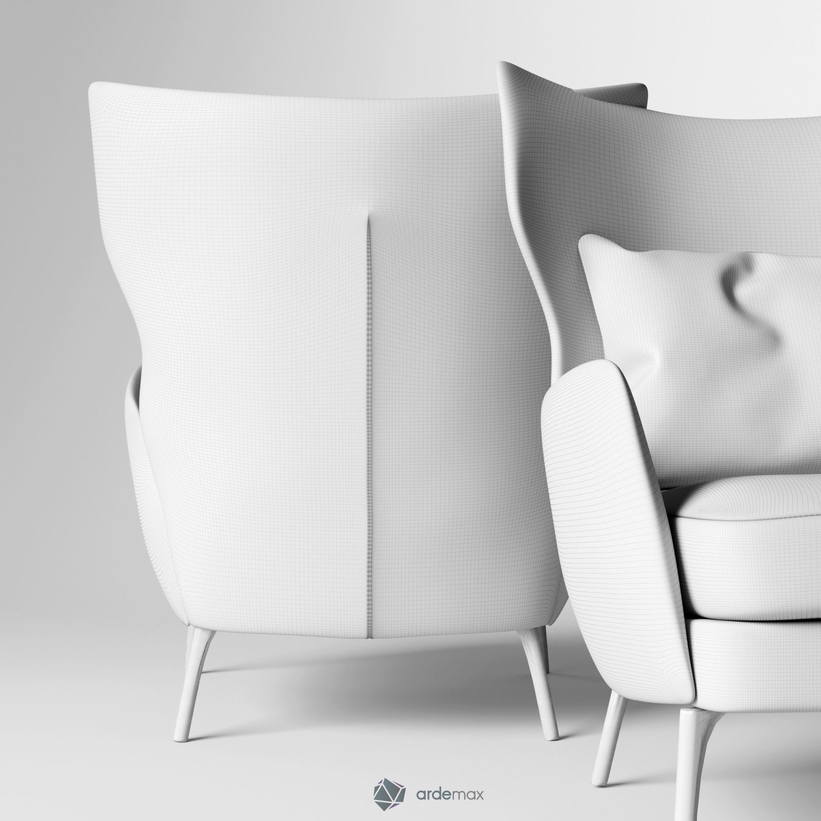 Alex armchair 3D model | CGTrader