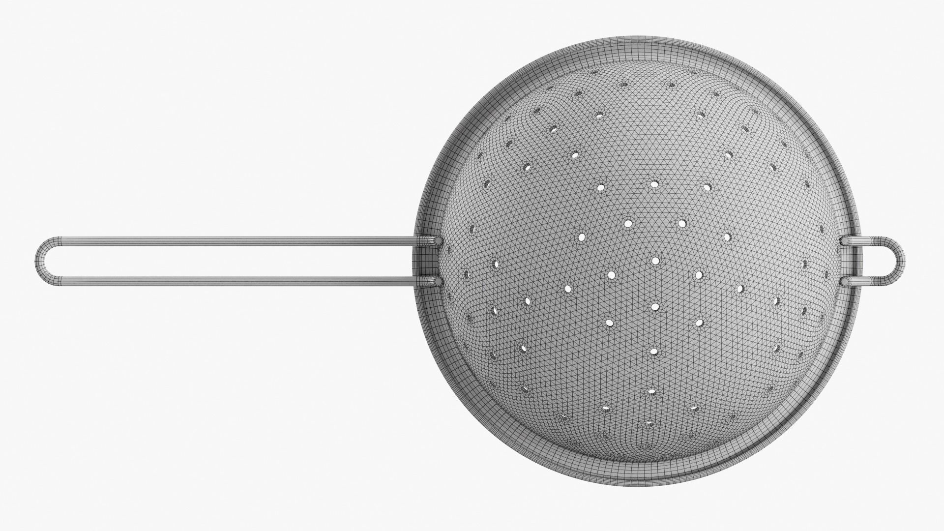 Stainless Steel Colander PBR 3D model | CGTrader