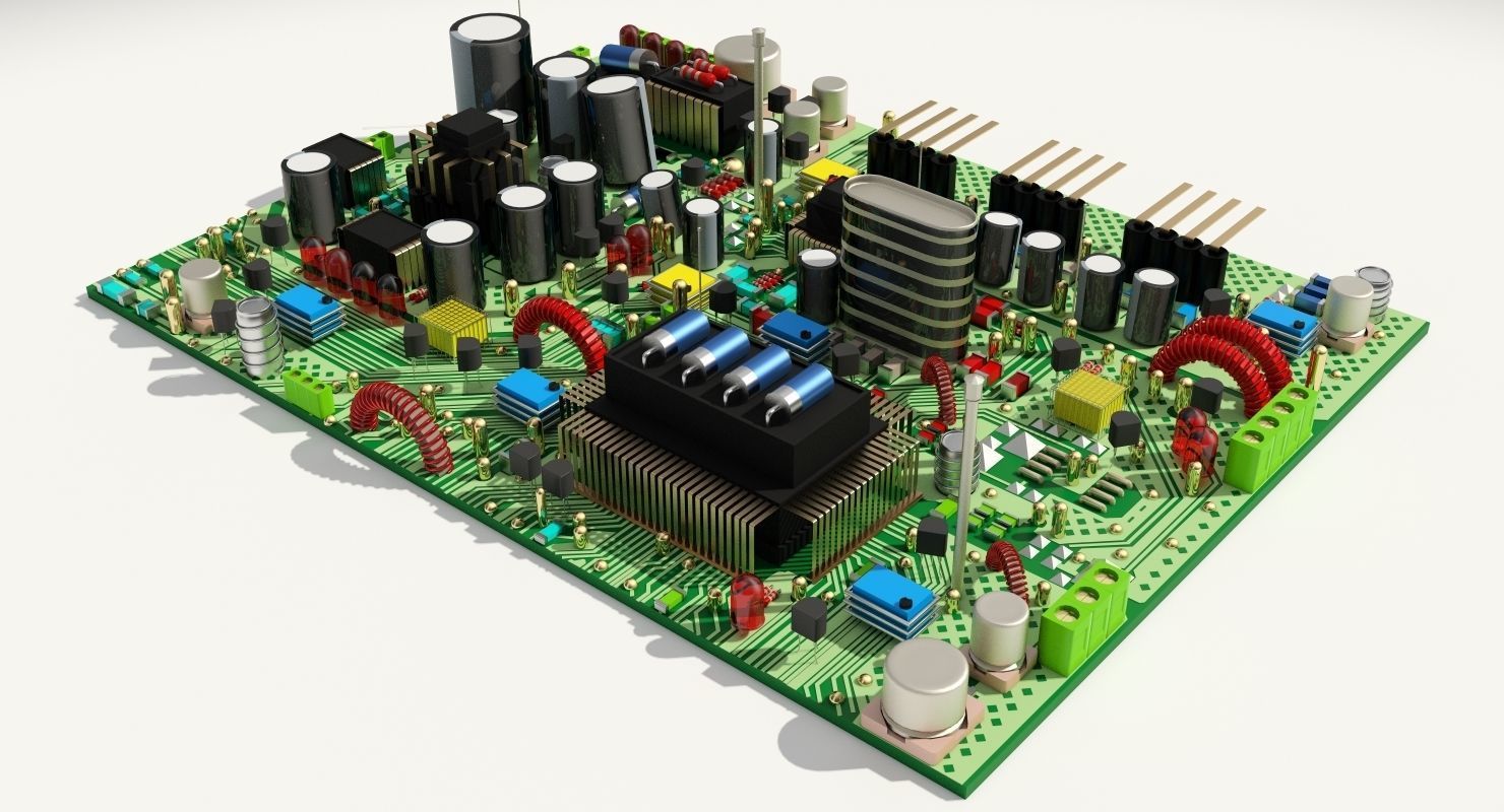 Circuit Board 3D model | CGTrader