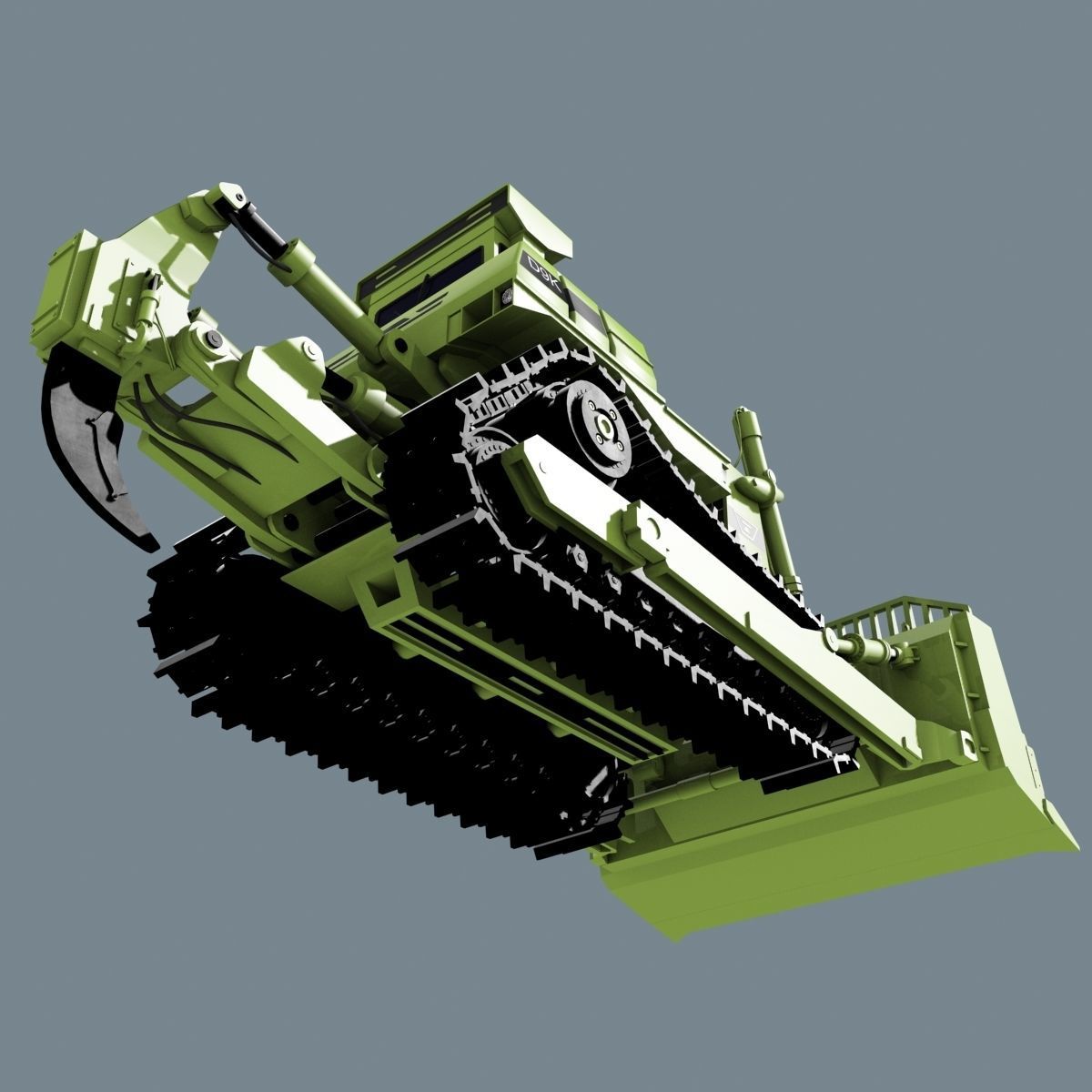 Your Bulldozer - 3d animated bulldozer model 3D model animated rigged ...