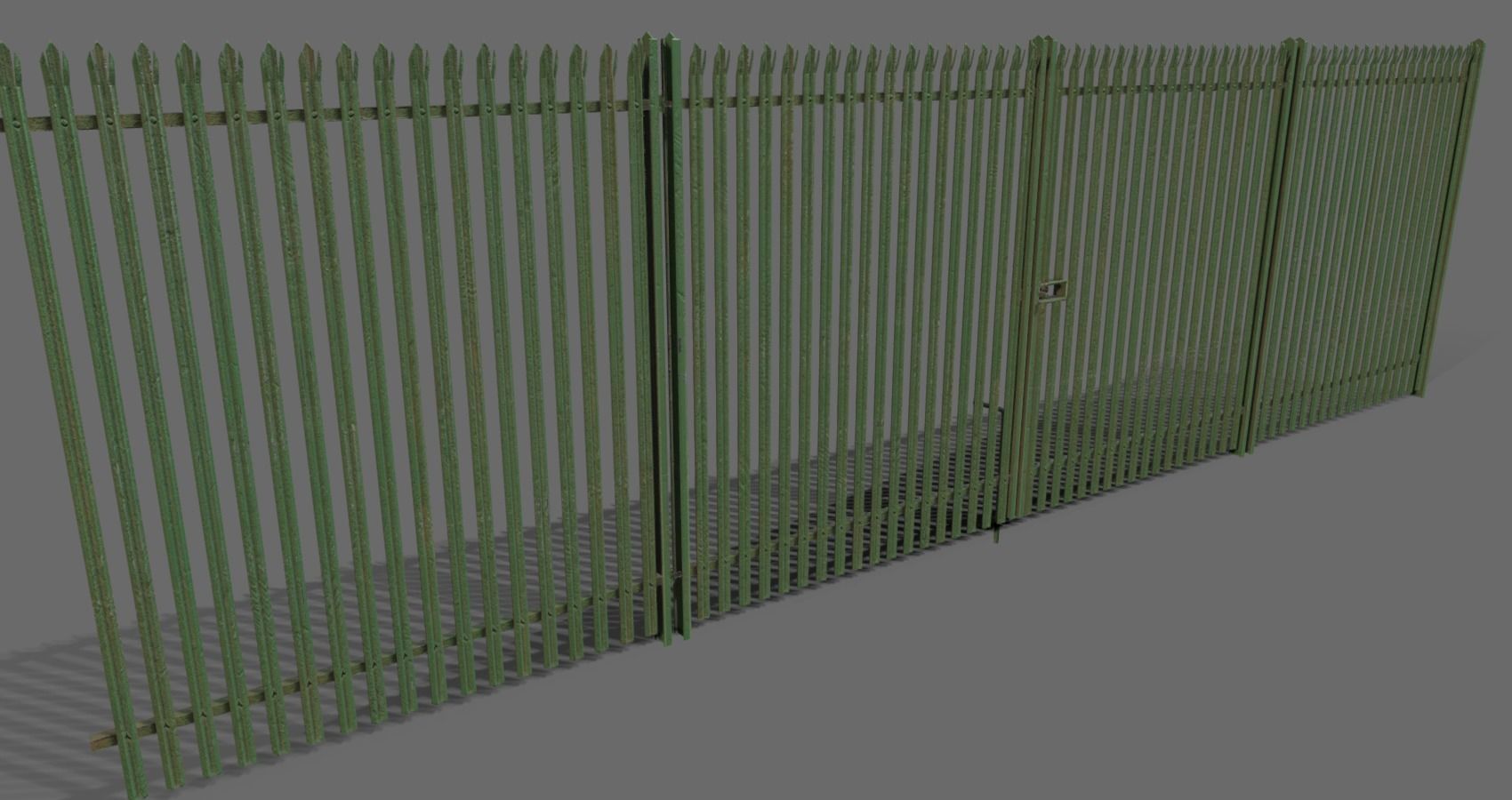 3D model Low poly fence VR / AR / low-poly | CGTrader