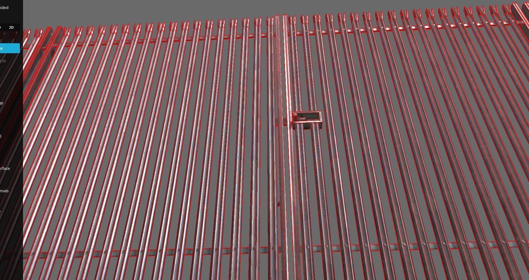 3D model Low poly fence VR / AR / low-poly | CGTrader