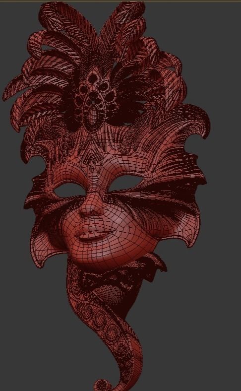 Venetian mask 3D model | CGTrader