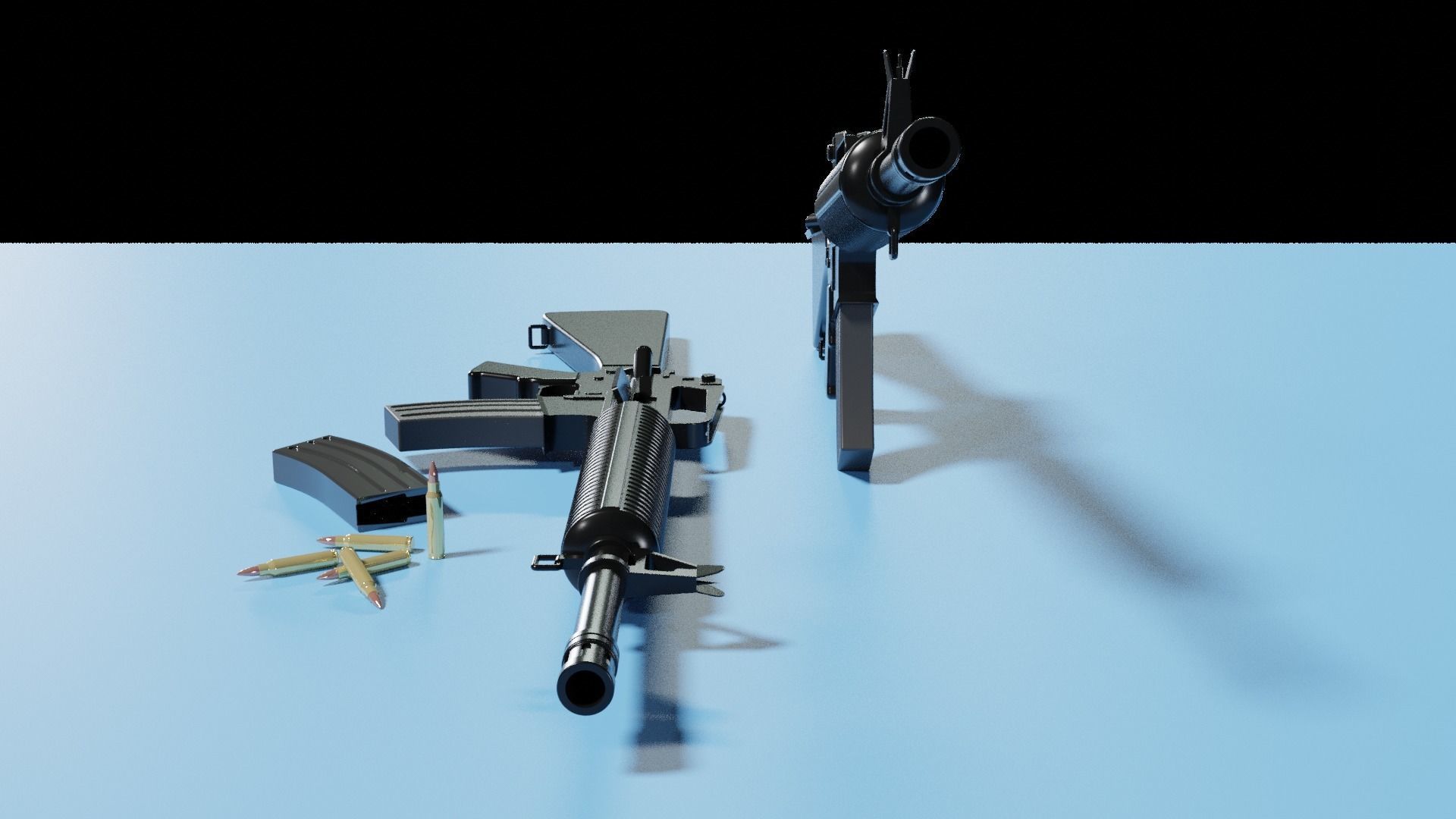 3D model M16 Assault Rifle VR / AR / low-poly | CGTrader